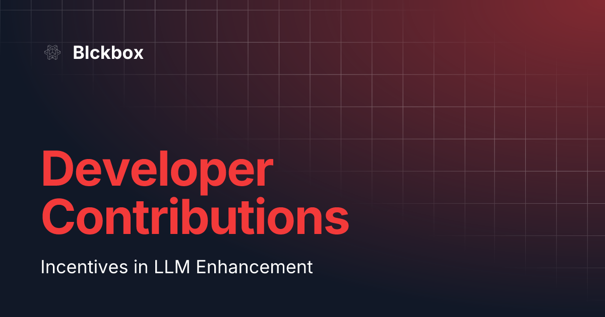 Developer Contributions | Blckbox